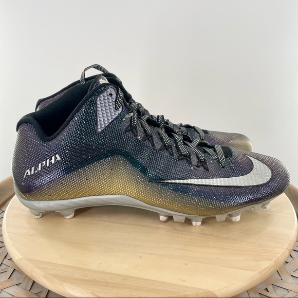 Nike | Shoes | Nike Alpha Pro 2 Td Le 34 Mid Mens Football Cleats Size ...